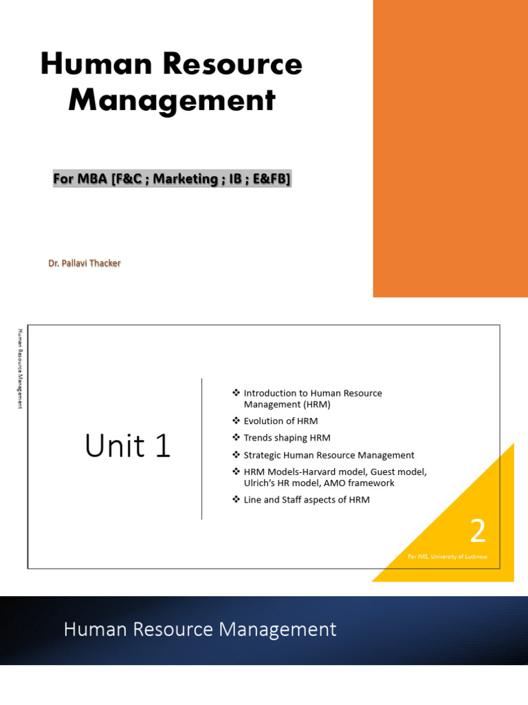 Human Resource NOTES | PDF | Human Resource Management | Human Resources