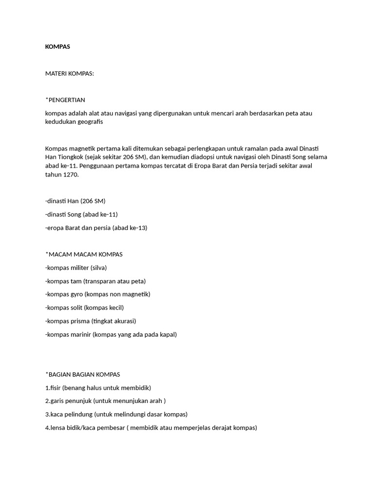 Kompas | PDF