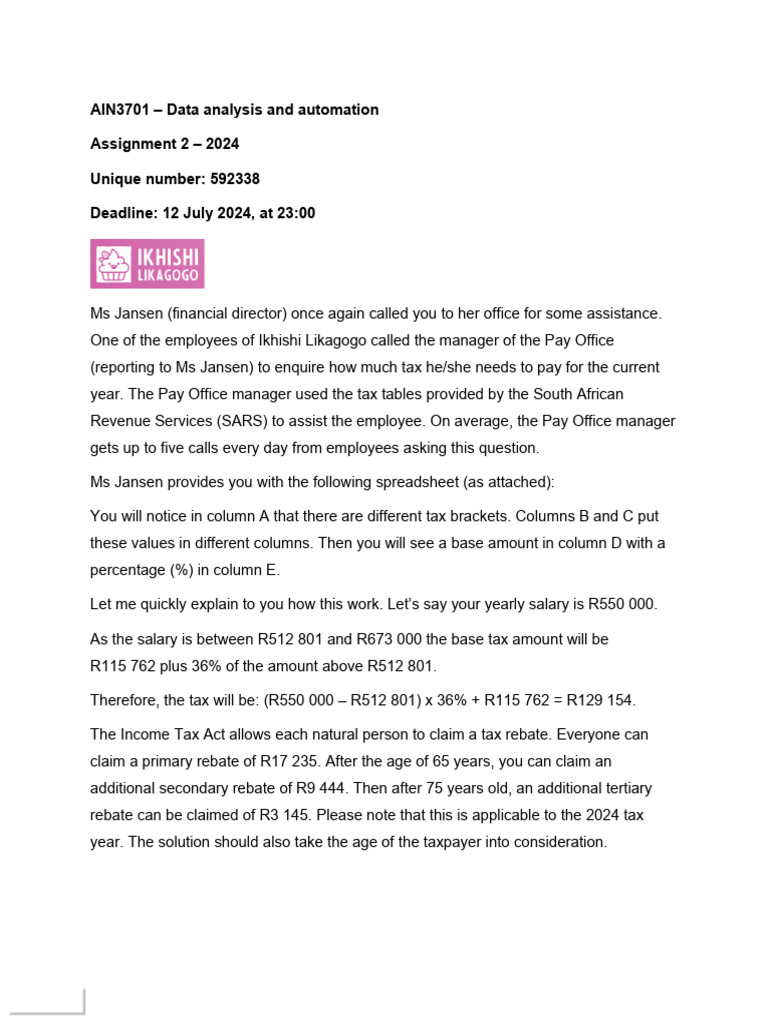 Ain3701 2024 Assignment 2 Pdf 