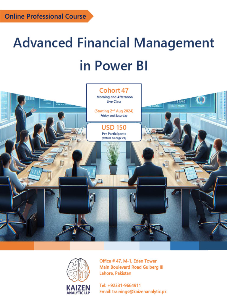 Training Brochure - Advance Financial Management in Power BI (B47 ...