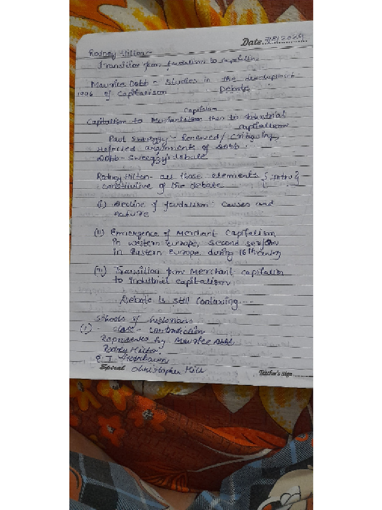 Transition From Feudalism to Capitalism | PDF