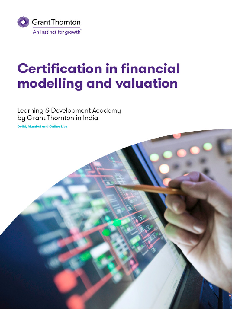 Certification in Financial Modelling Grant Thornton Instructor Lead ...