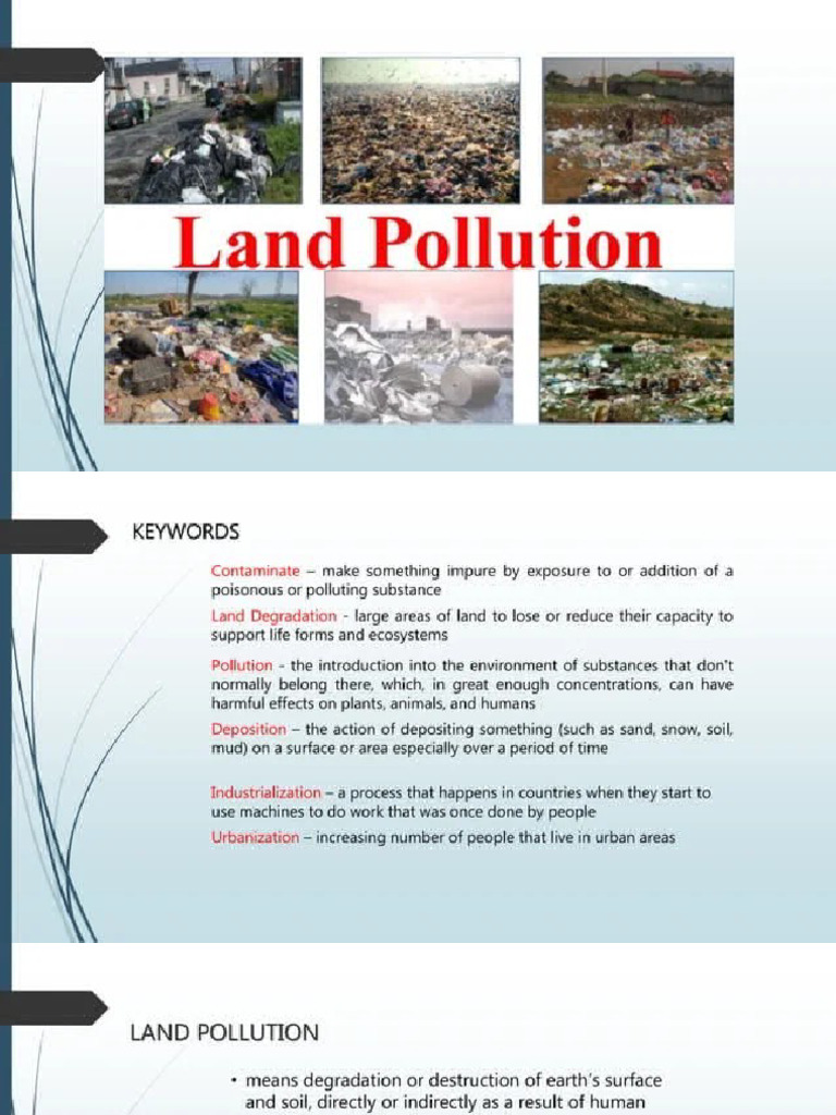 Land Pollution | PDF