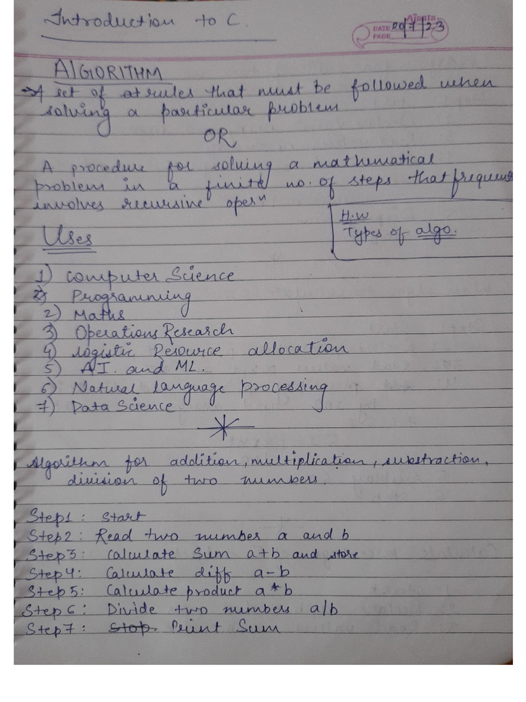 introduction to C | PDF