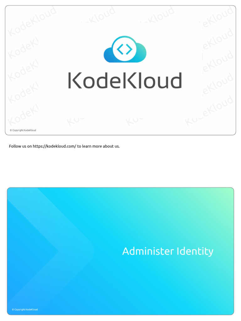 M1 Administer Identity | PDF