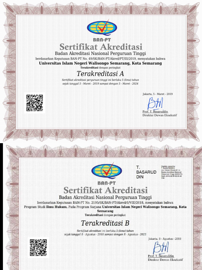 Akeeditasi UIN walisongo | PDF