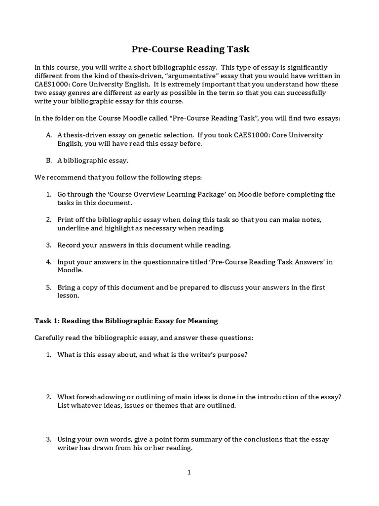 9206 Pre-Course Reading Tasks 2021-22 | PDF