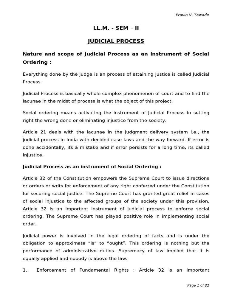 Judicial Process | PDF