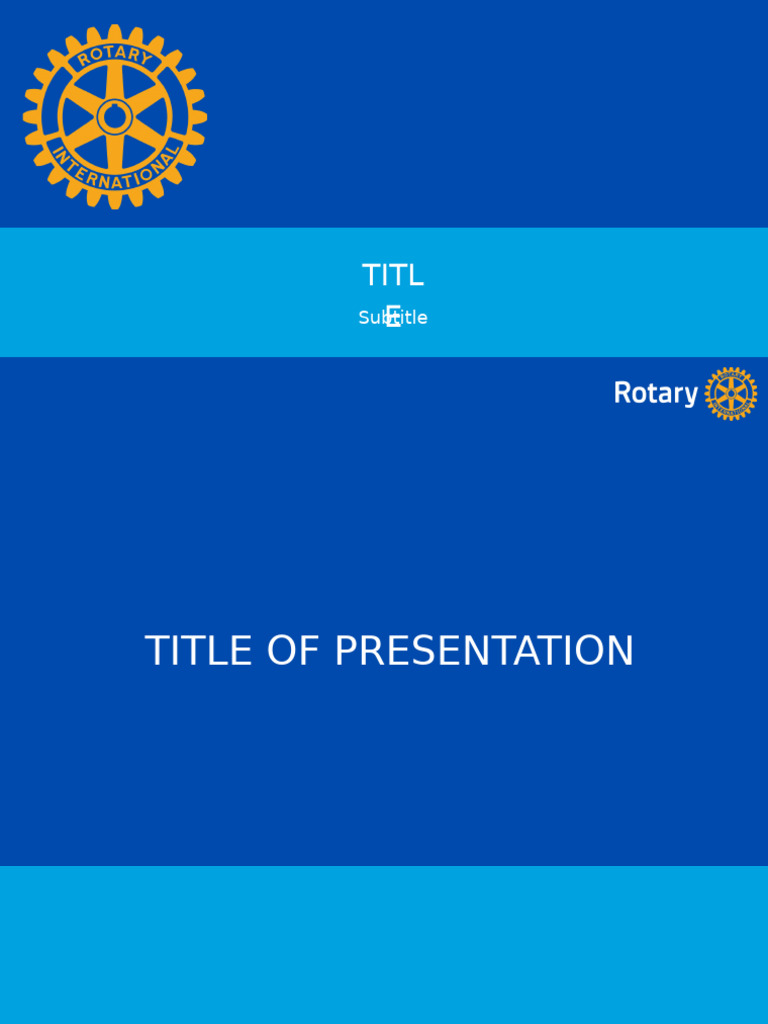 Rotary Presentation Templates | PDF