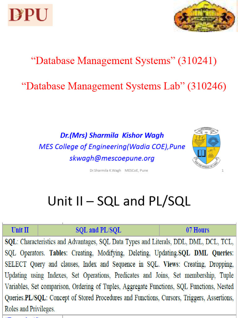 Unit 2 Dbmsveryimp | PDF