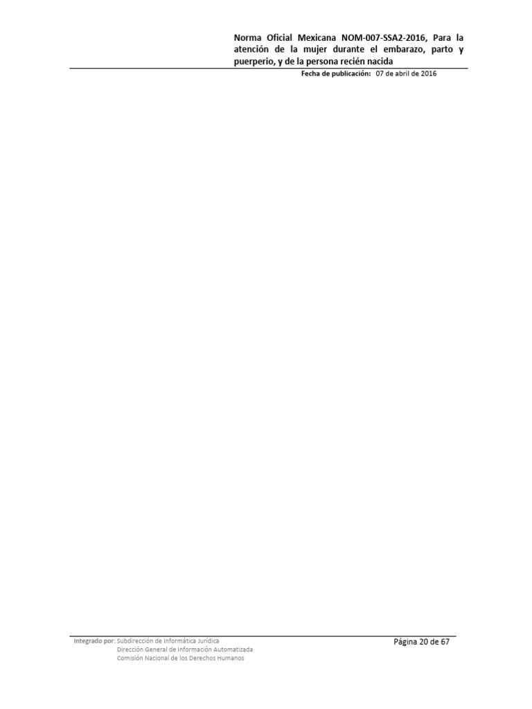 NOM-007-SSA2-2016 Disposiciones generales | PDF