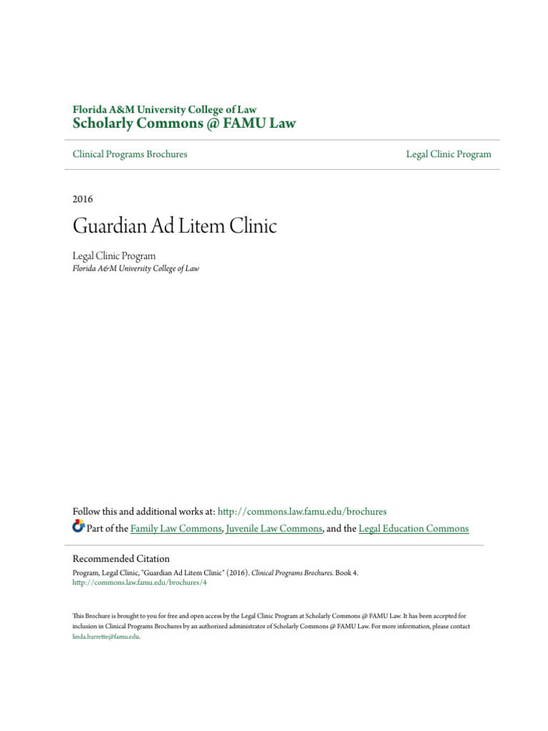 Guardian Ad Litem Clinic | PDF
