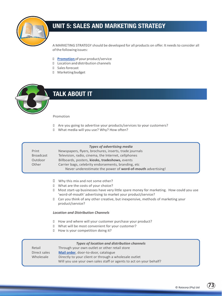 Sales and Marketing Strategy | PDF