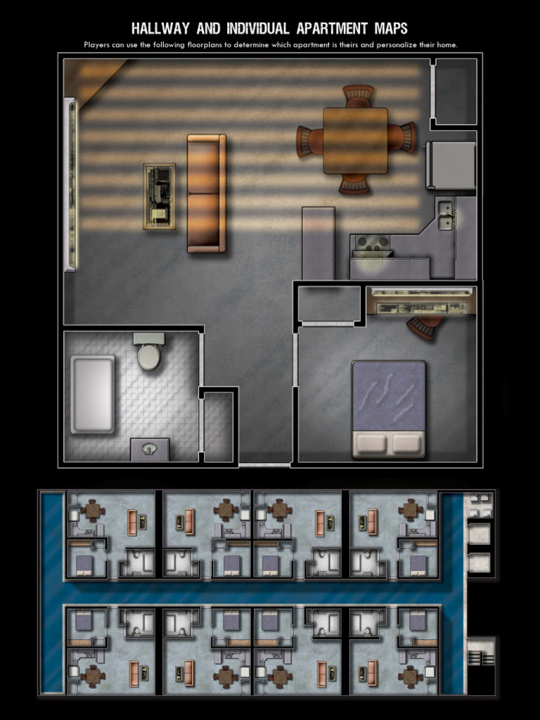 Hallway and Individual Apartment Maps | PDF