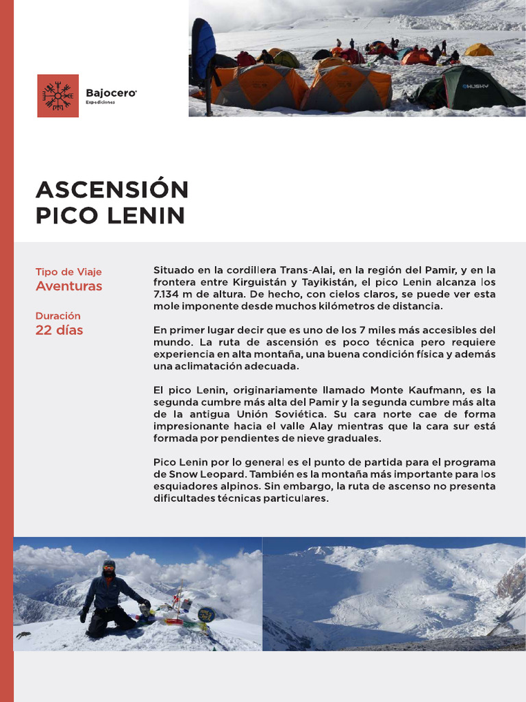 Ascension Pico Lenin | PDF
