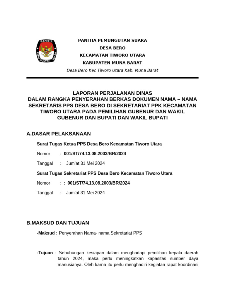 Laporan Perjadin 2 | PDF