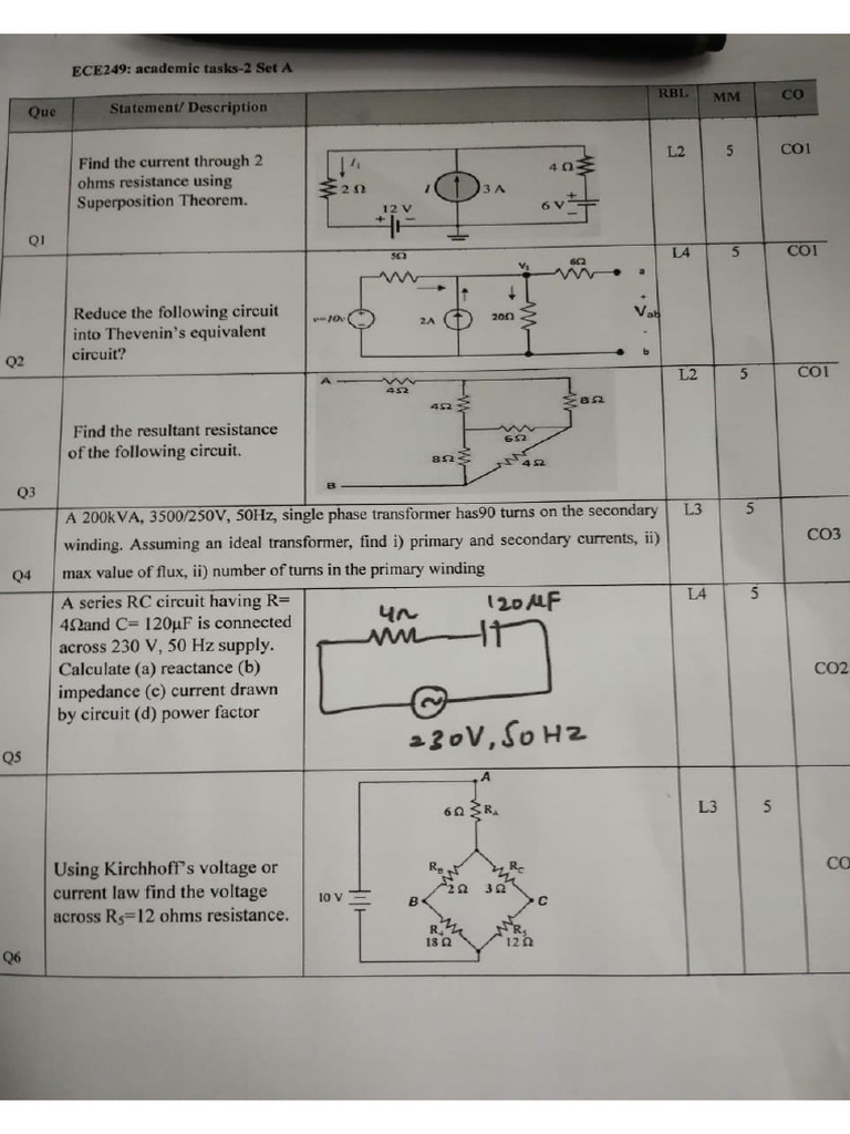 ece ca 1 PYQs | PDF