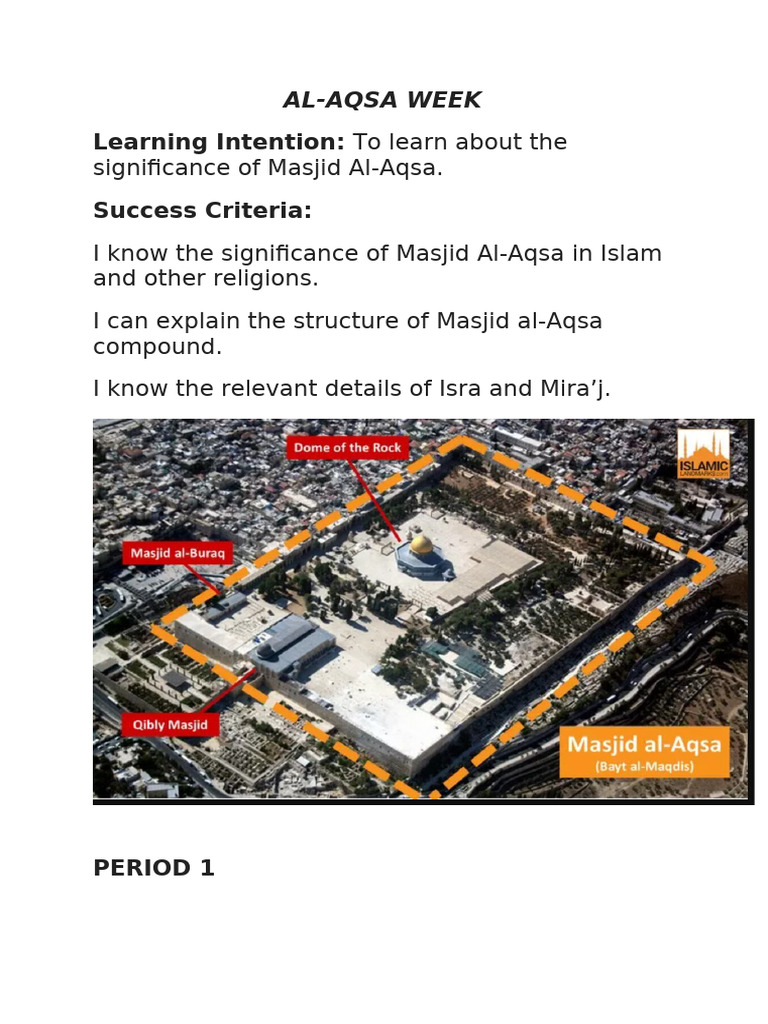 Al Aqsa Week | PDF