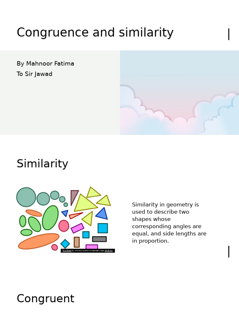 Congruent and Similarity | PDF