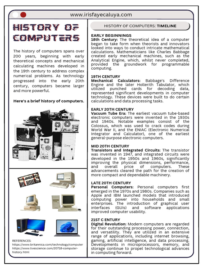History of Computers | PDF