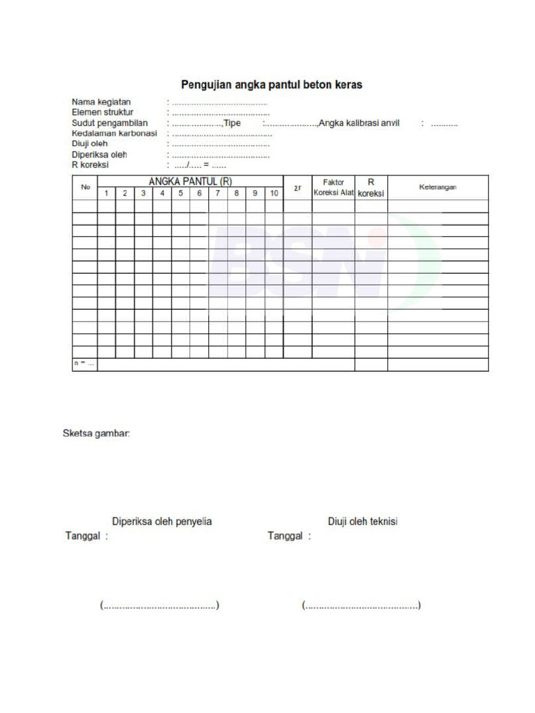 FORM HAMMER TEST | PDF