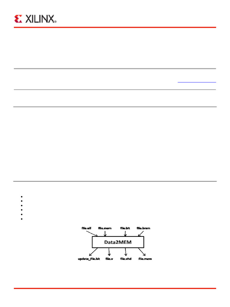 Xilinx Answer 46945 Data2Mem Usage and Debugging Guide | PDF