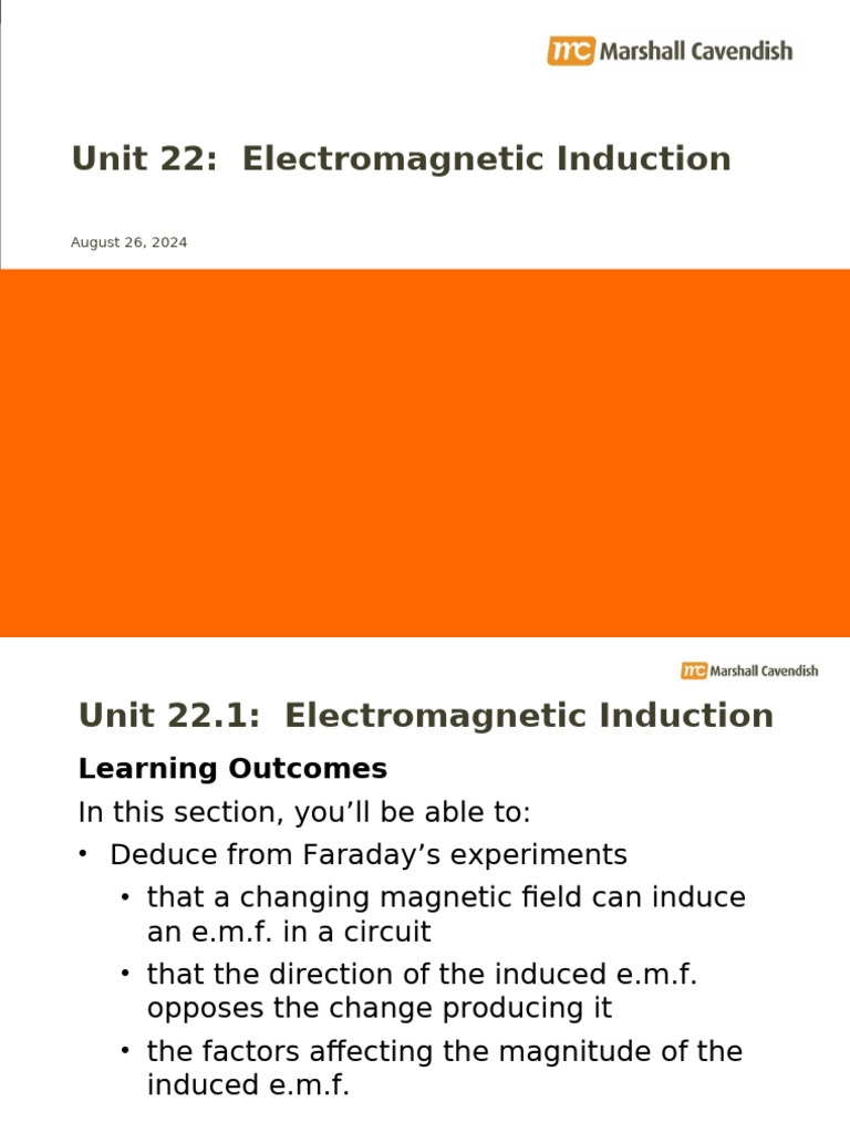 Electromagnetic Induction | PDF