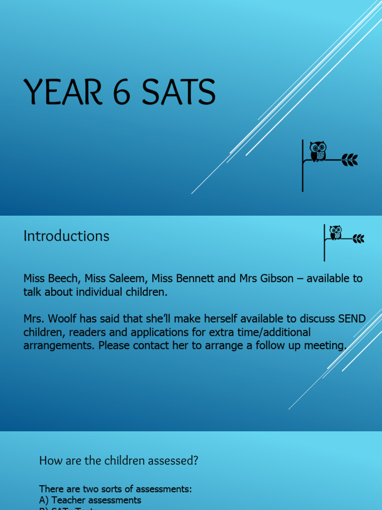 SATs Powerpoint 2021 | PDF