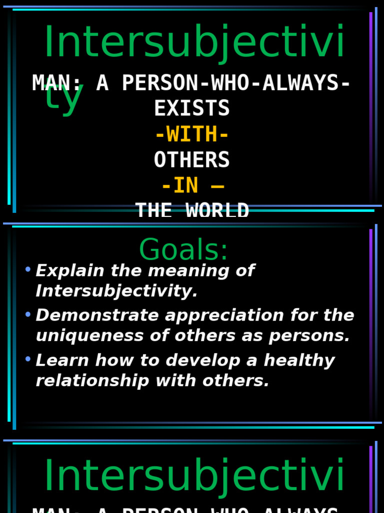 Intersubjectivity | PDF