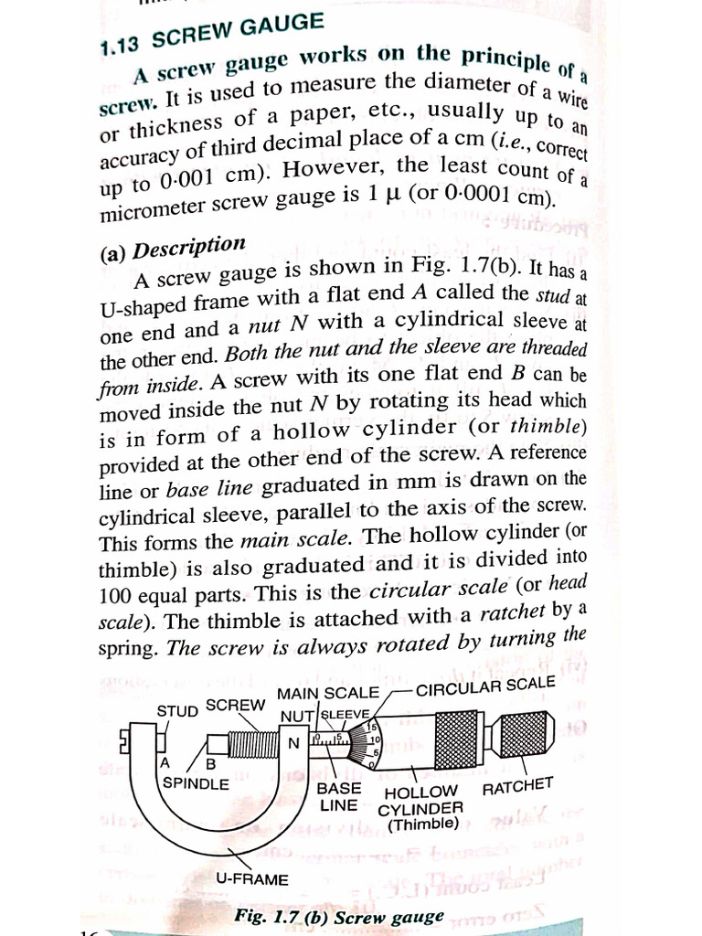Physics Activity - SCREW GAUGE | PDF