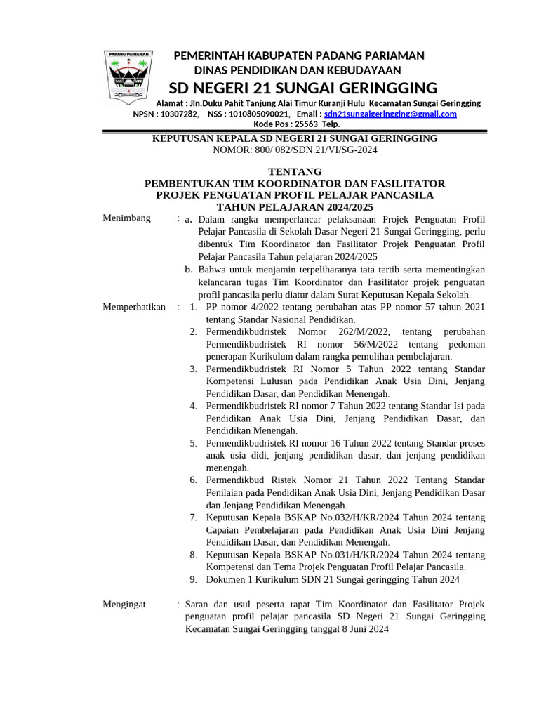 SK Tim P5 SDN 21 | PDF