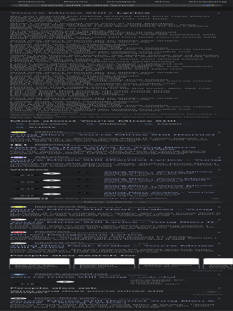 Mine Still Drake Lyrics - Google Search | PDF