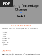Successive Percentage Change Methods | PDF | Percentage | Ratio