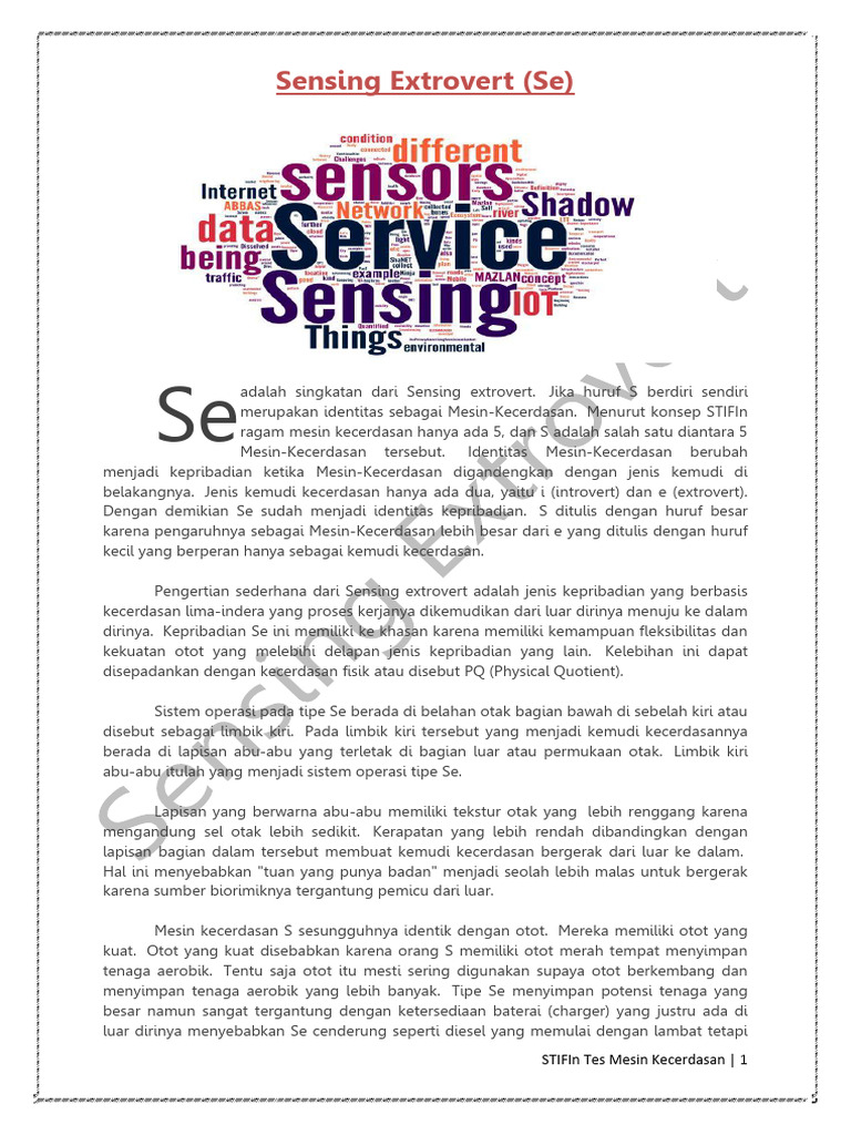 Sensing Extrovert Learning Revisi | PDF