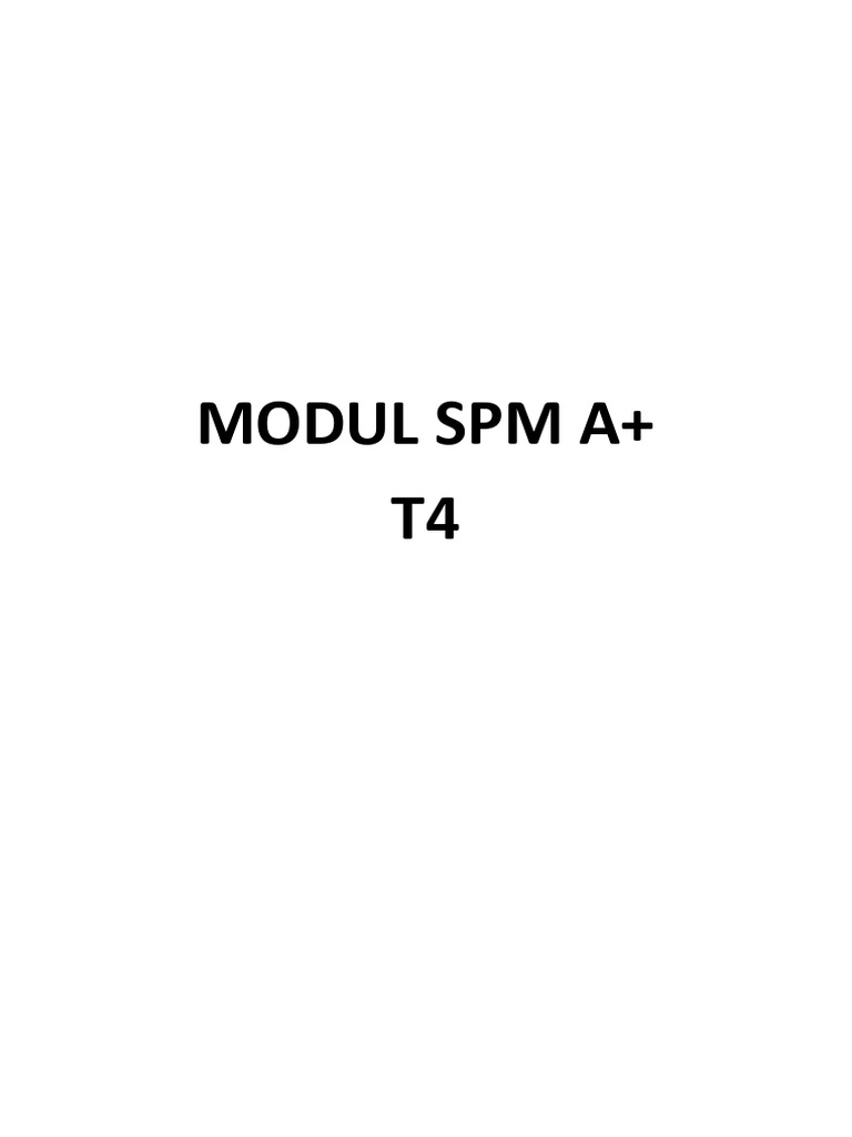 Modul A+ SPM | PDF