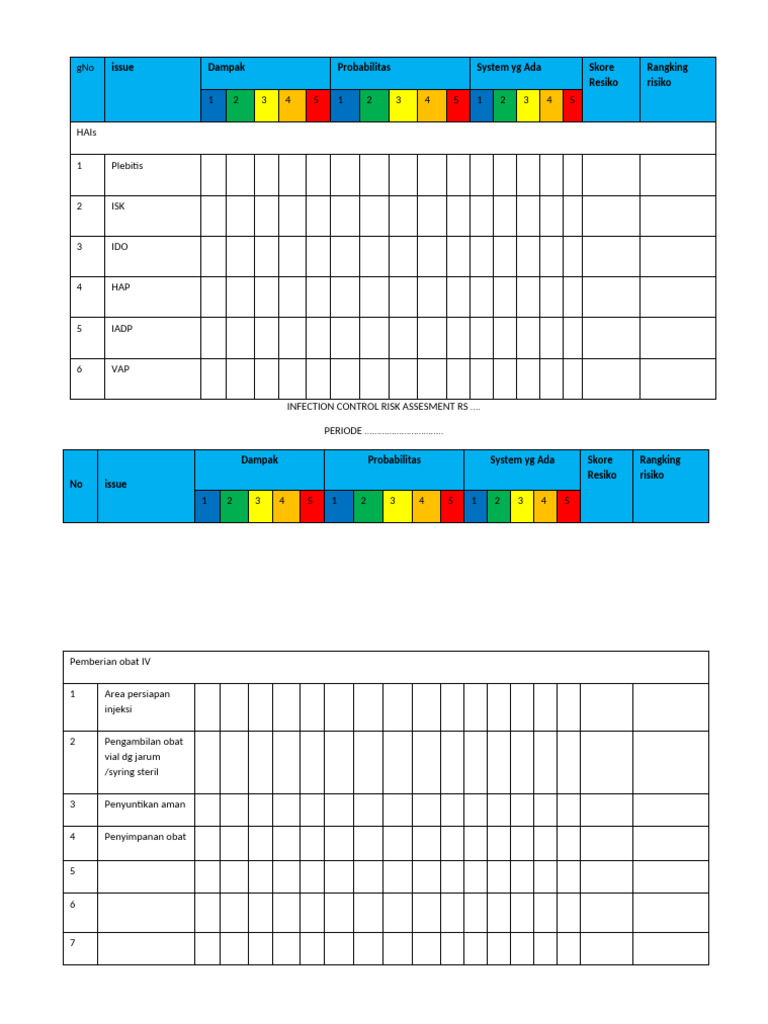 Form ICRA HAIs | PDF