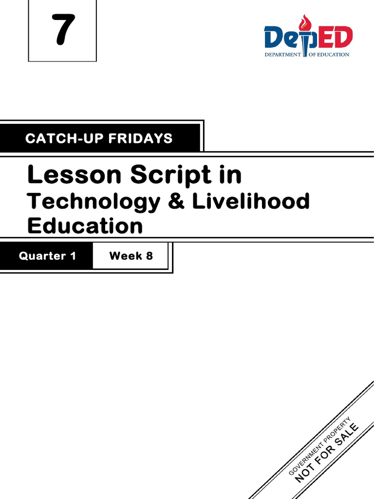 CO 2024 LS Grade7 CUF TLE Q1 W8 R, P, V, H | PDF | Microsoft Excel | Data
