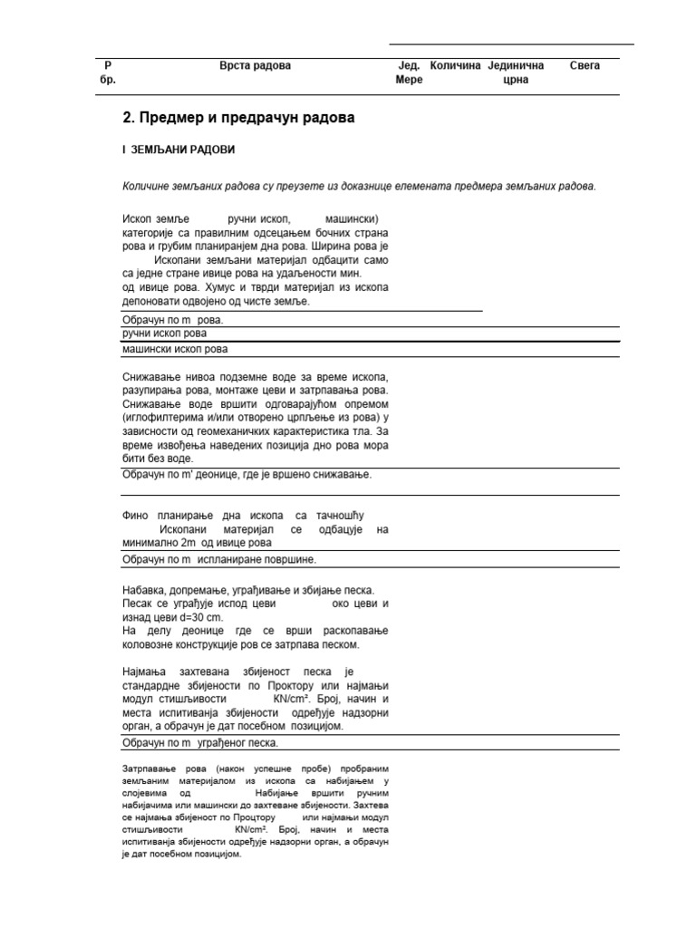 Predmer I Predracun Hipodromska 11 | PDF