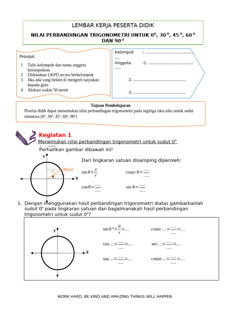LKPD Sudut Istimewa | PDF