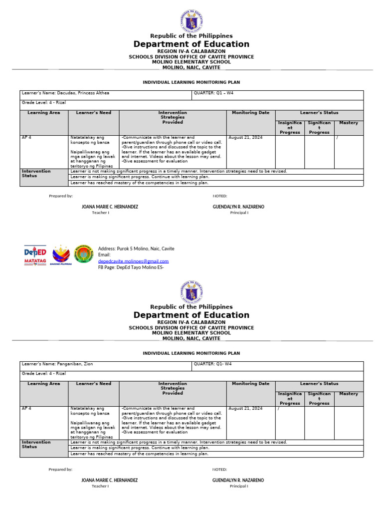 Ilmp G4 Rizal Q4W1 | PDF