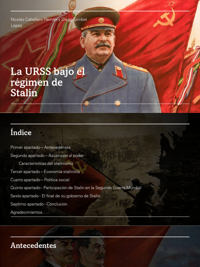 La URSS bajo el régimen de Stalin_ | PDF