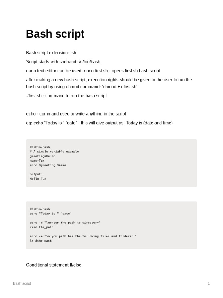 Bash_script | PDF