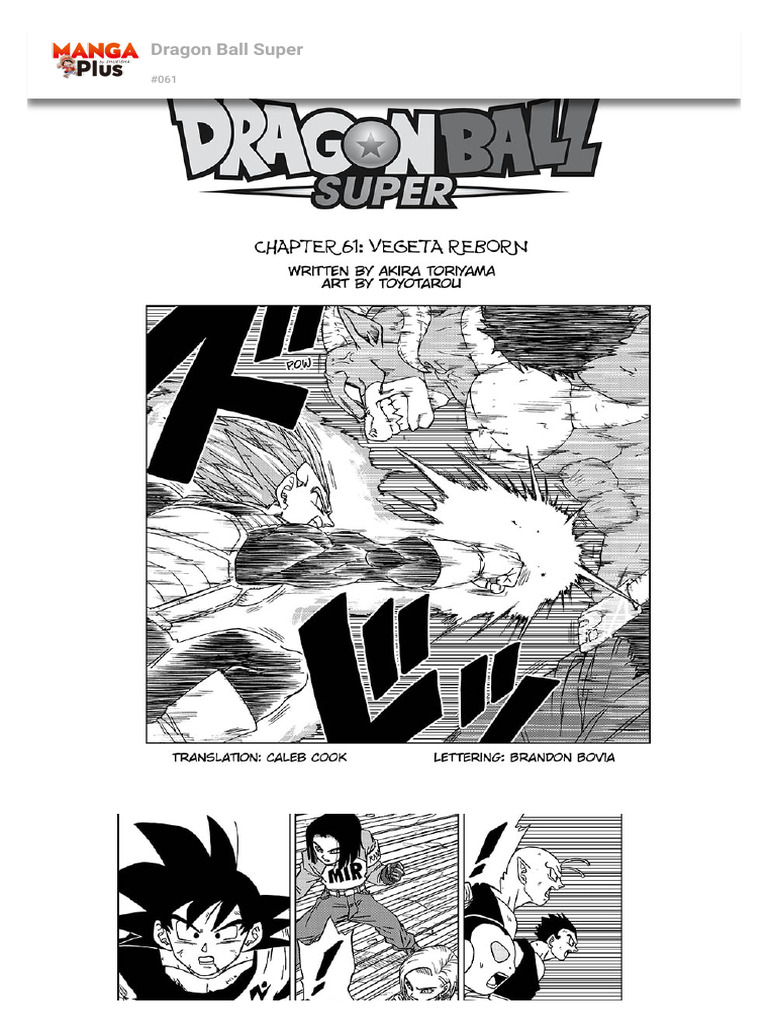 Dragon Ball Super - Chapter 61 | PDF