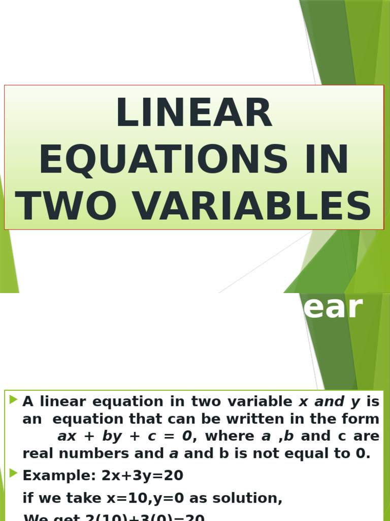 G8 Math Q1- Week 9- Substitution, Elimination Linear Equation | PDF
