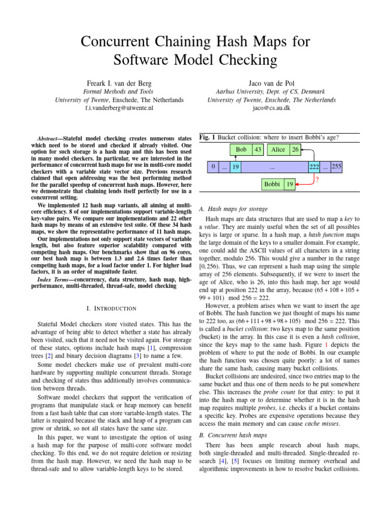 Concurrent Chaining Hash Maps For Software Model Checking | PDF