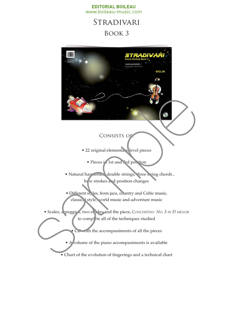 B3938 Stradivari Vol3 Violin English Alfaras | PDF