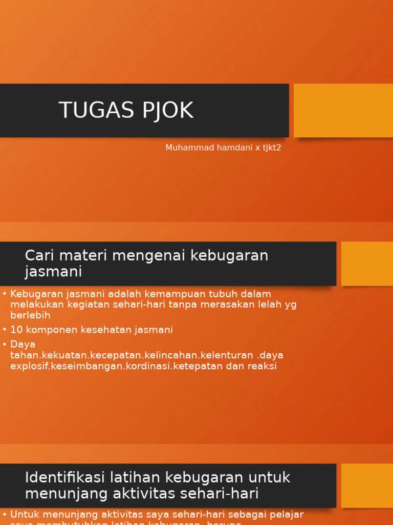 Presentasi (1) Tugas Pjok | PDF