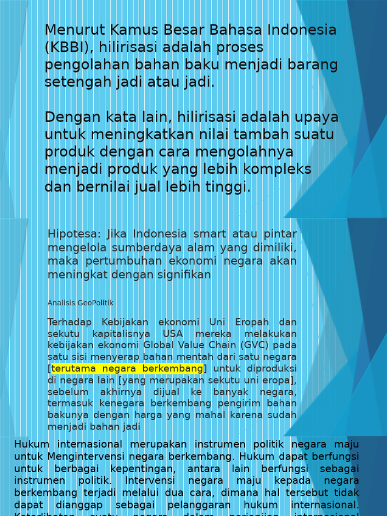 Geopolitik Dan Hilirisasi | PDF