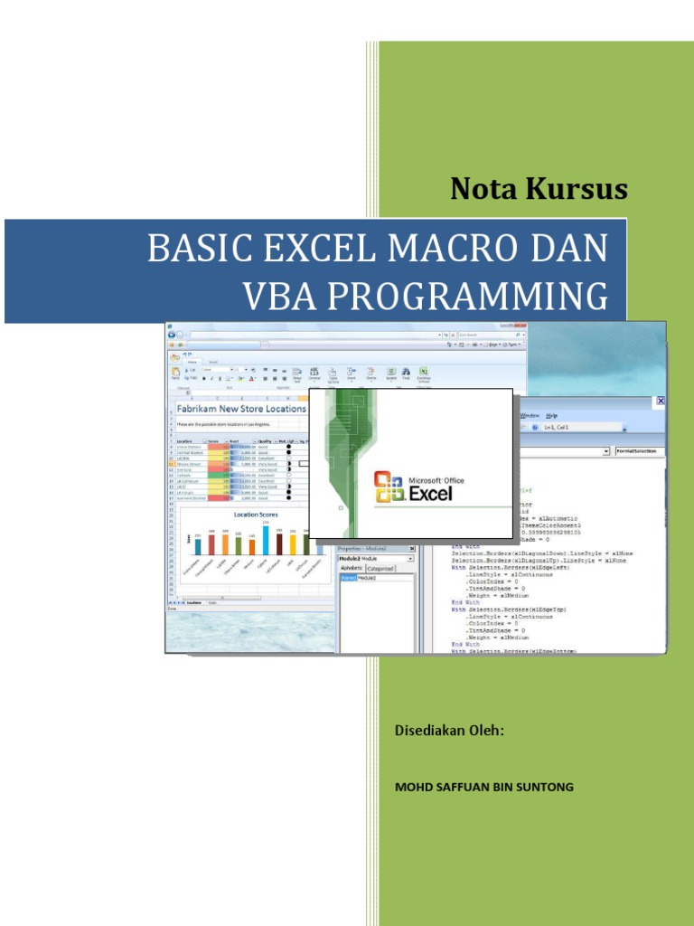 Nota Kursus Basic Excel Macro Dan Vba Programming Pdf