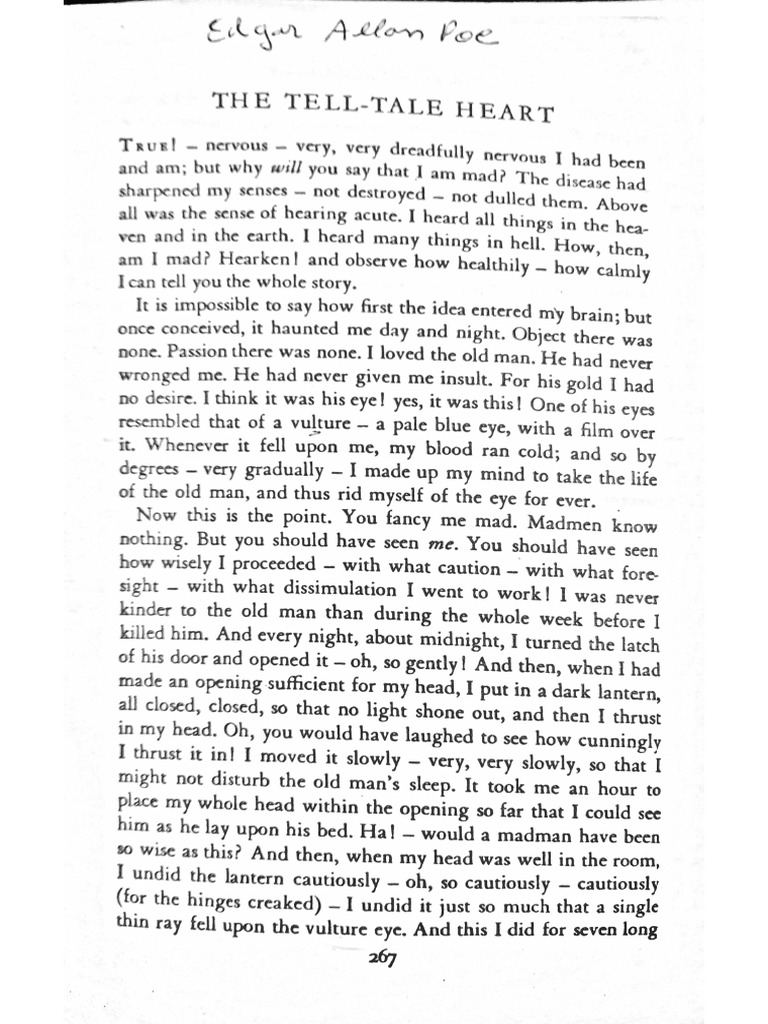 The Tell-Tale Heart. Poe | PDF